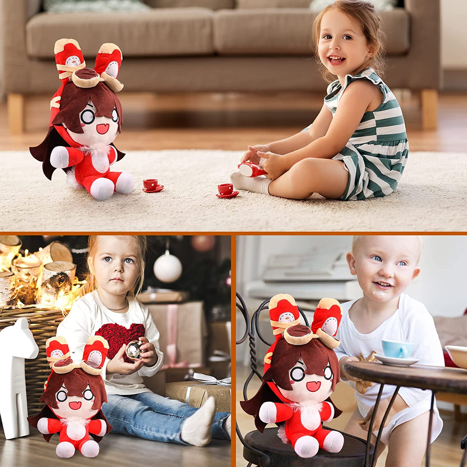 Genshin Impact Plush Baron Bunny 16IN, Plushie Stuffed Toy Doll, Rabbit ...