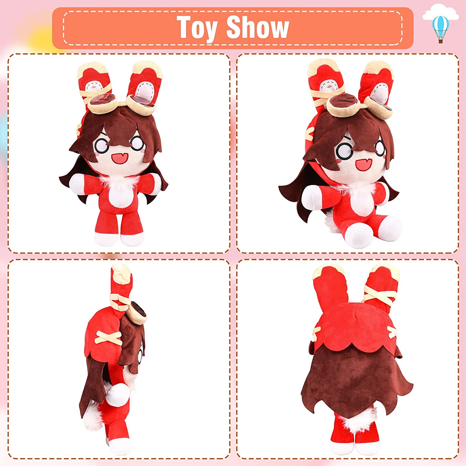 Genshin Impact Plush Baron Bunny 16IN, Plushie Stuffed Toy Doll, Rabbit ...