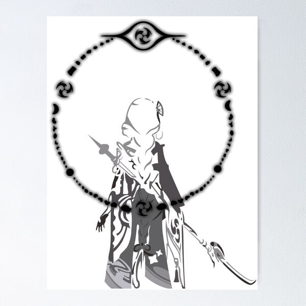 Genshin Impact Raiden Shogun Baal Poster Wall Art, Modern Wall Decor ...