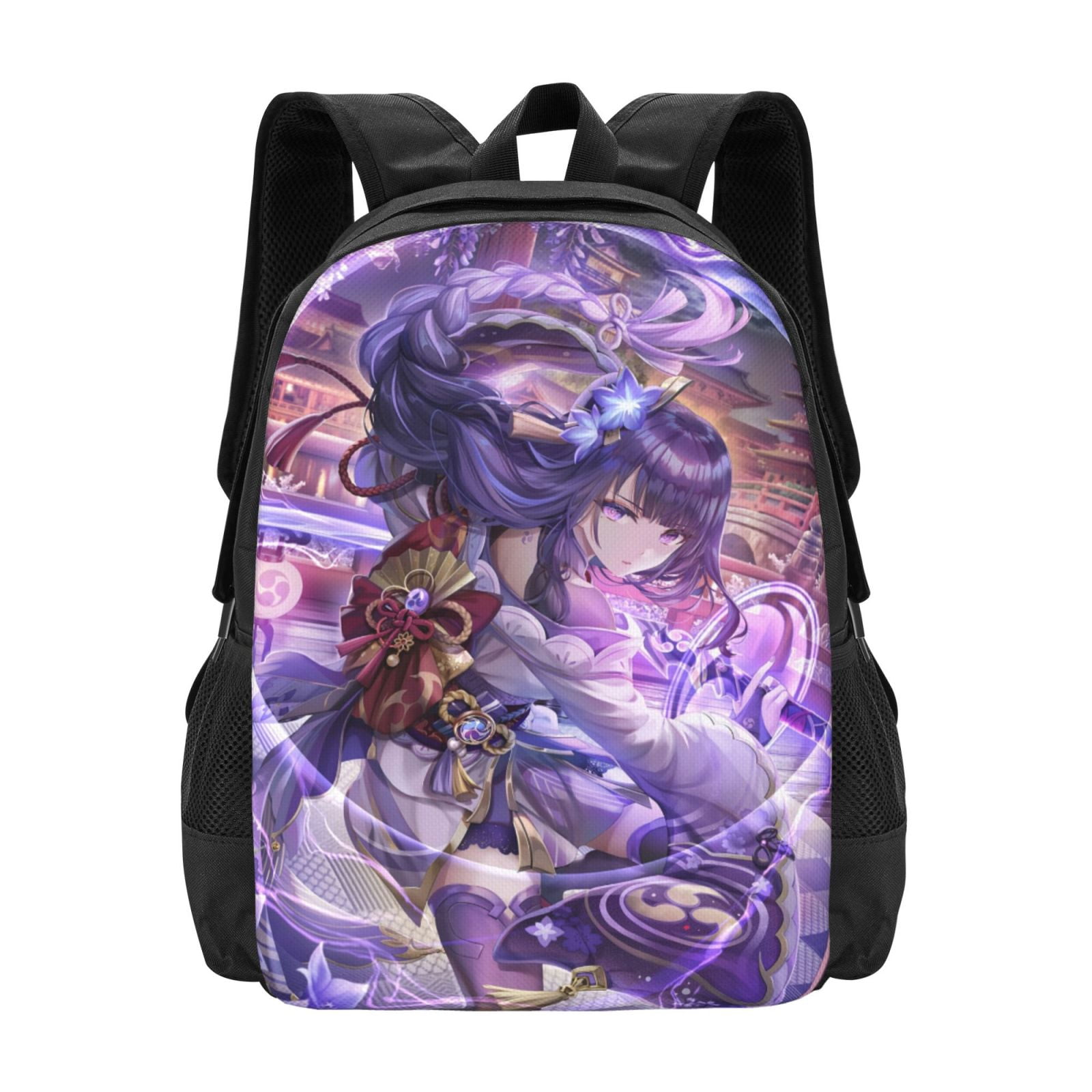 Genshin Impact Raiden Shogun Backpacks for Men Women Book Bag Travel ...