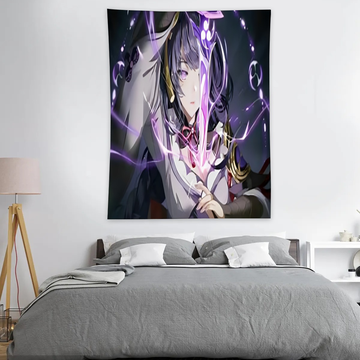 Genshin Impact Raiden Shogun tapestry adds vibrant color and unique ...