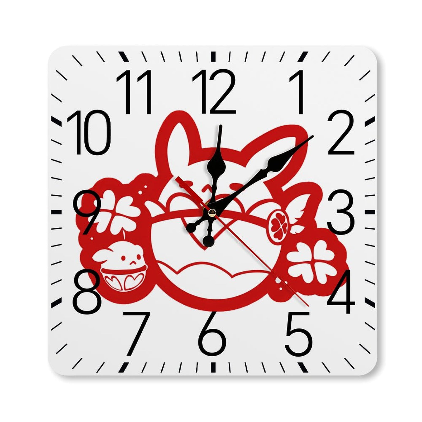 Genshin Impact Square Wall Clock With Scale For Living Room And Bedroom ...