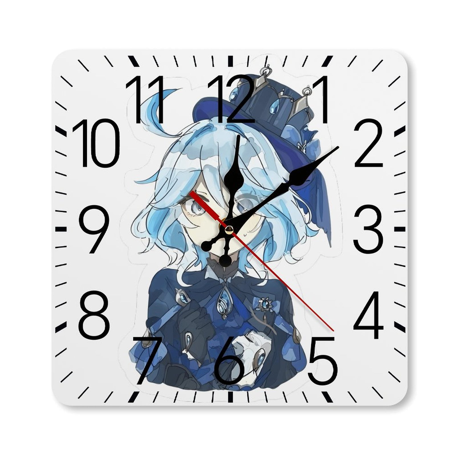 Genshin Impact Square Wall Clock With Scale For Living Room And Bedroom ...