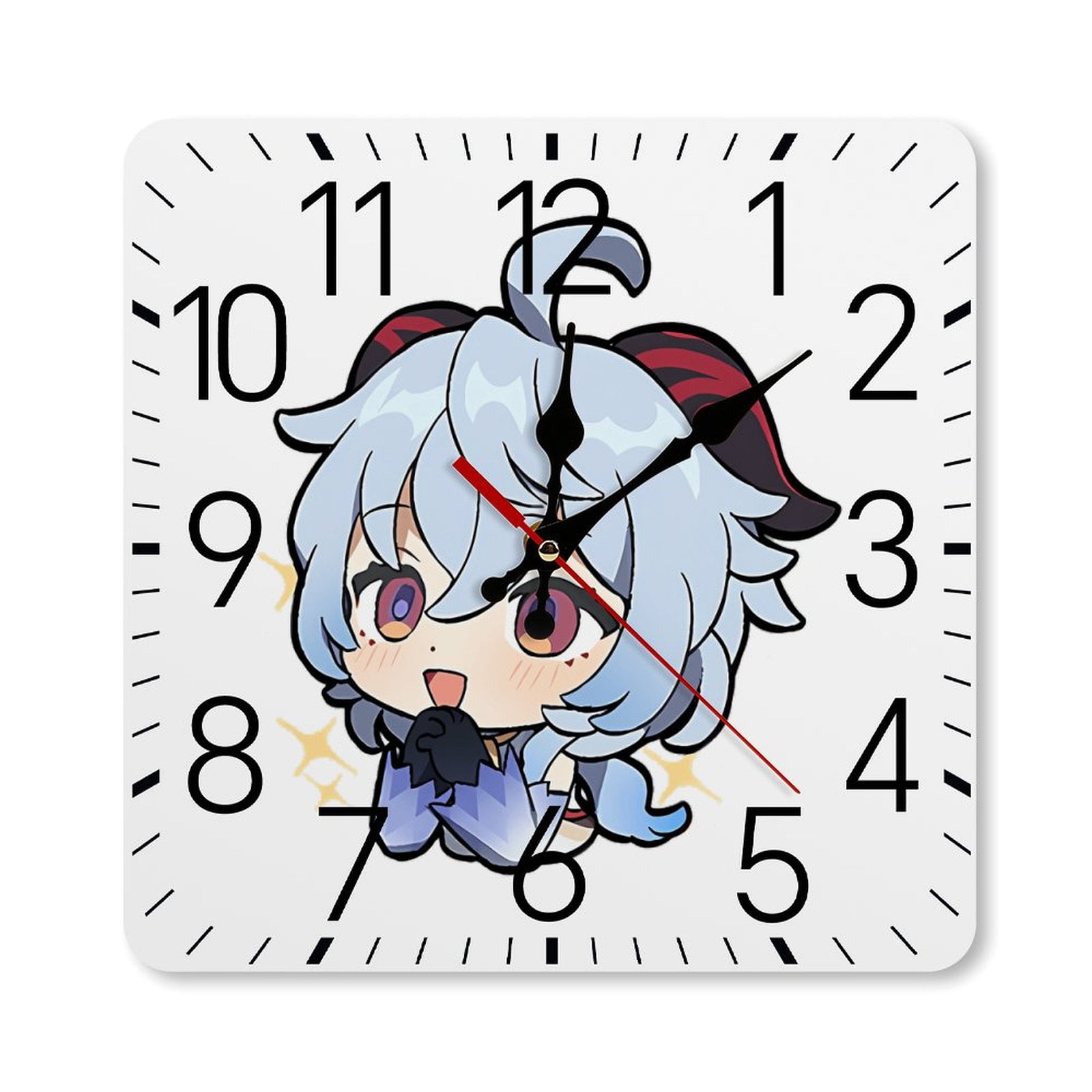Genshin Impact Square Wall Clock With Scale For Living Room And Bedroom ...