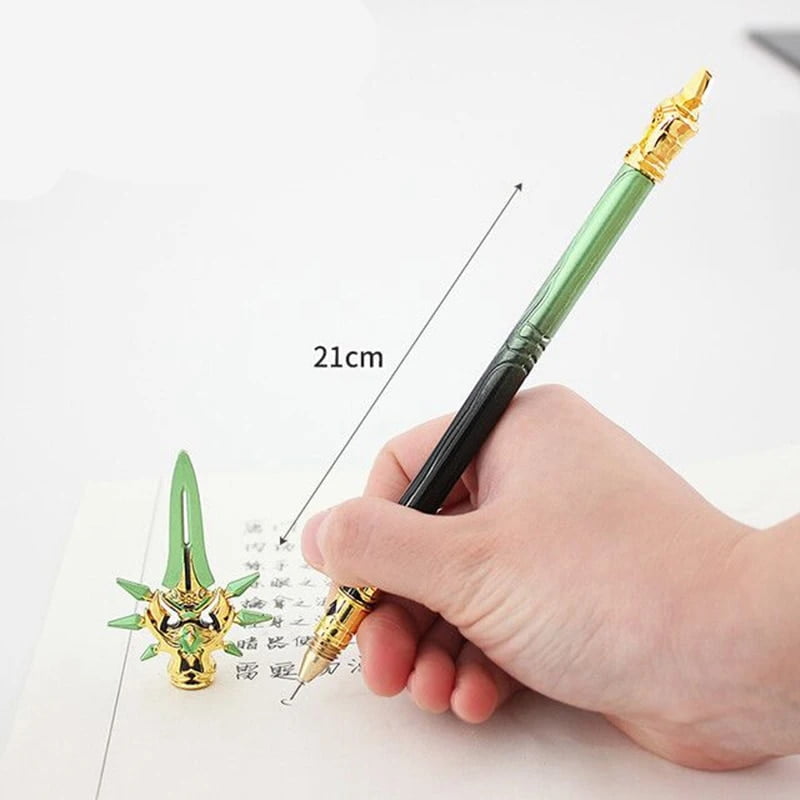 Genshin Impact Sword Pen Anime Metal Weapon Desk Accessories Kawaii Toy ...