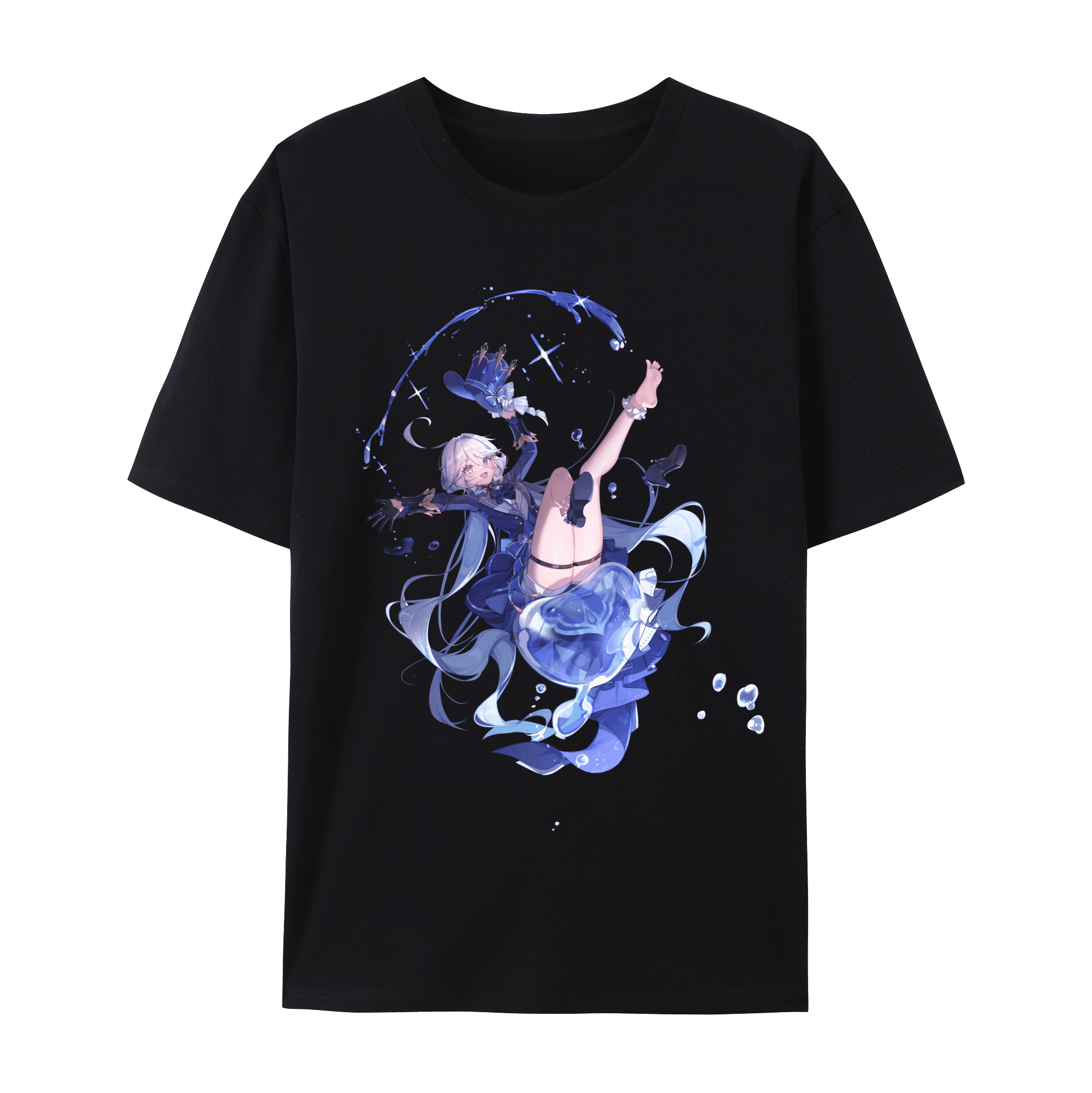 Genshin Impact T Shirt,FURINA Short Sleeve T-Shirt,Genshin Impact Merch ...