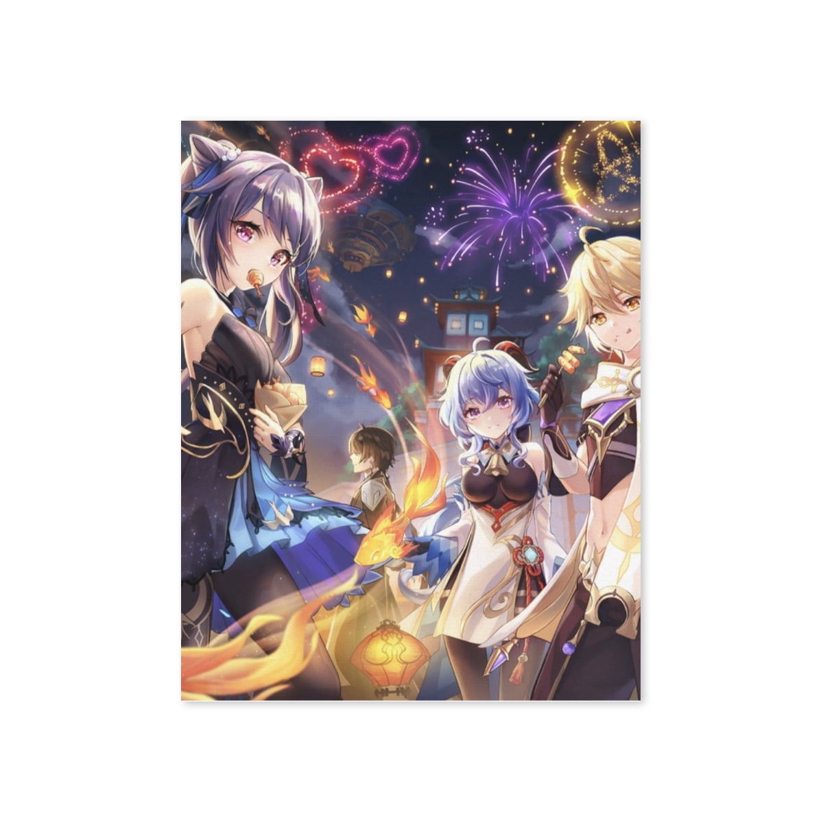 Genshin Impact Unframed Posters Canvas Art Posters Cartoon Posters ...