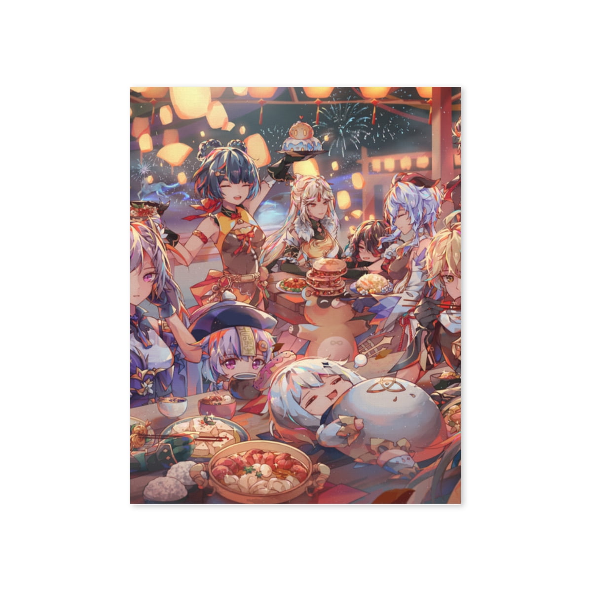 Genshin Impact Unframed Posters Canvas Art Posters Cartoon Posters ...