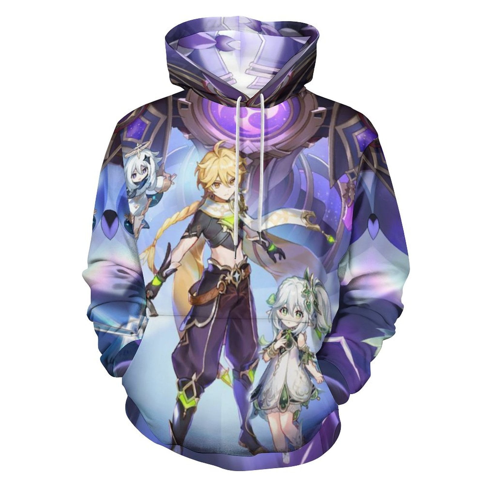 Genshin Impact Unisex Sweatshirts Loose Pullover Sweater Hooded Hoodie ...