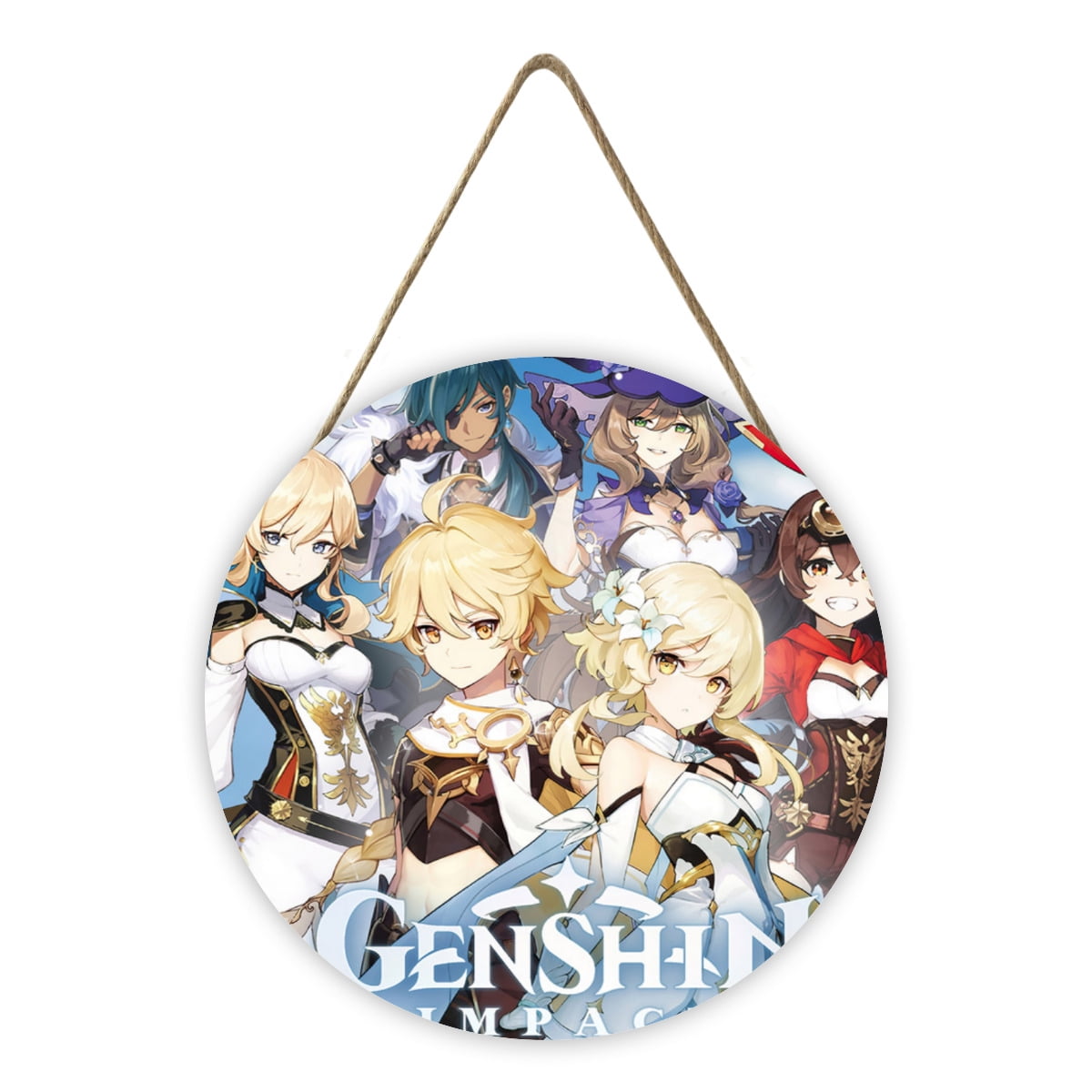 Genshin Impact Welcome Sign Front Door Decoration Cartoon Anime Fan ...