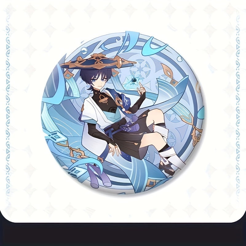 Genshin Impact Windblume Festival Theme Character Badges, 1pc, Metal ...