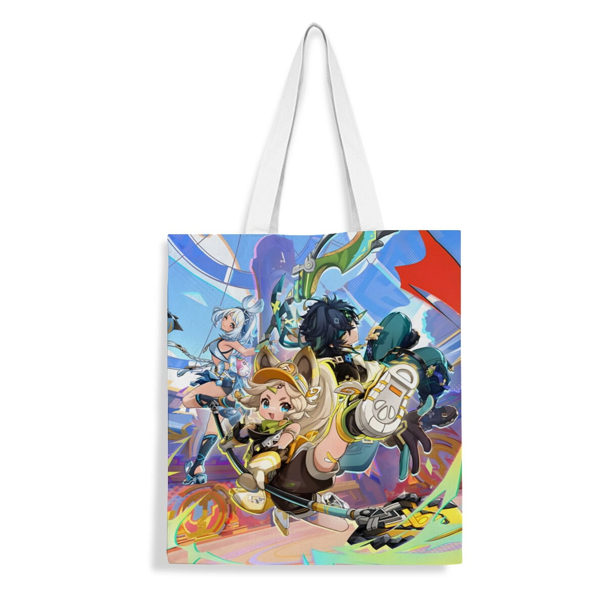 Genshin Impact canvas Tote Bag handbag: Stylish and reusable tote for women, perfect for grocery ...