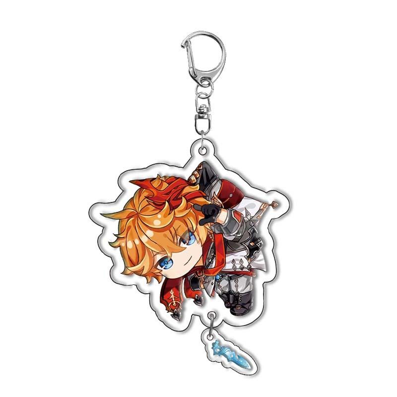 Genshin Impact key chain acrylic key chain root cartoon cartoon game character key chain with ...