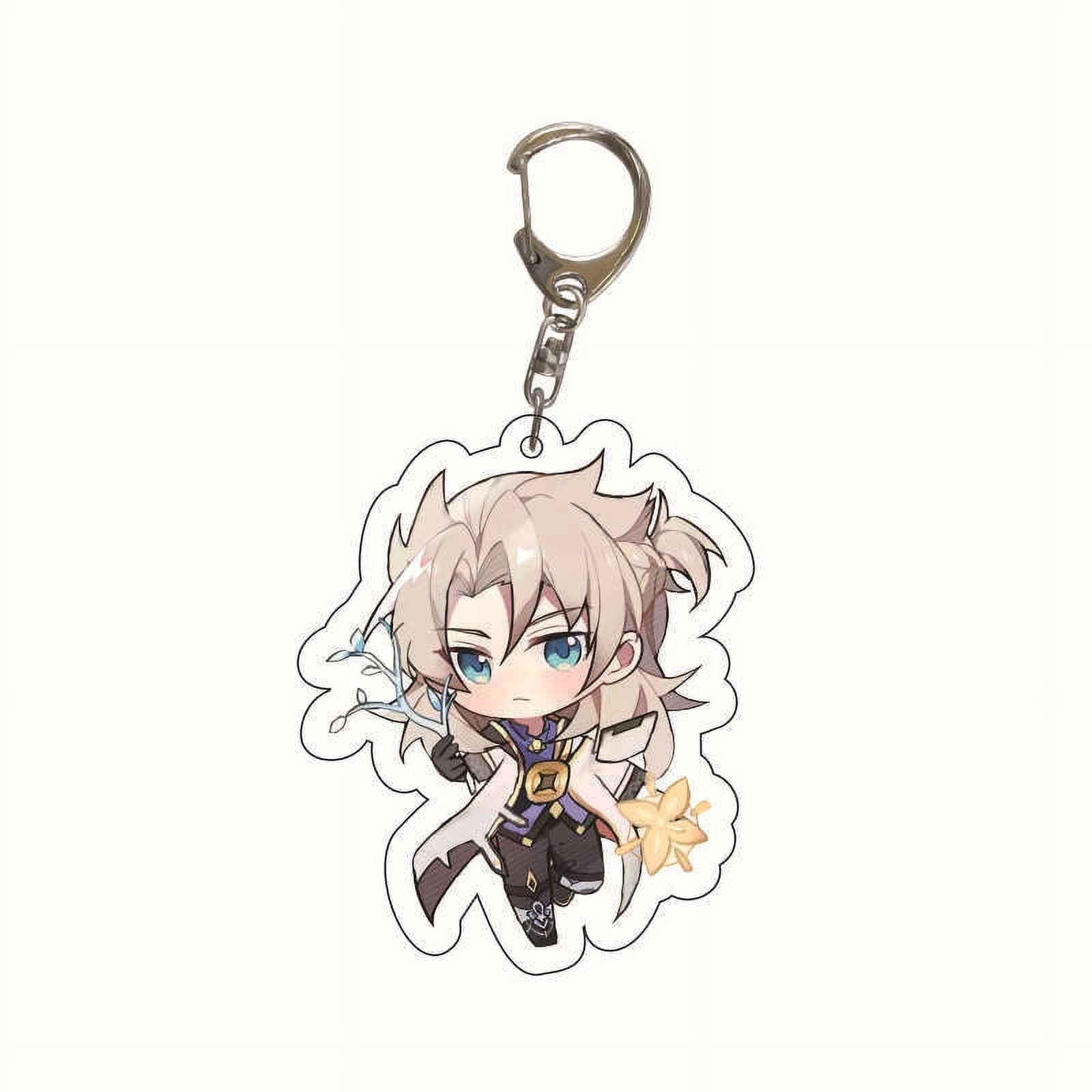 Genshin Impact keychain - Acrylic Keychain Genshin Anime Keychains with ...