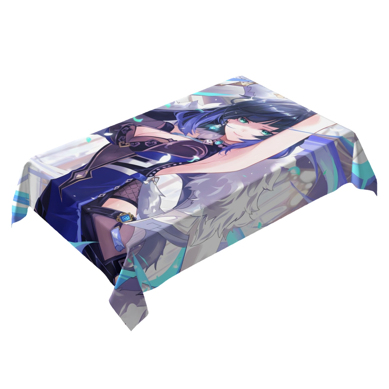Genshin Impact-theme square tablecloth has an iconic print, fits most ...