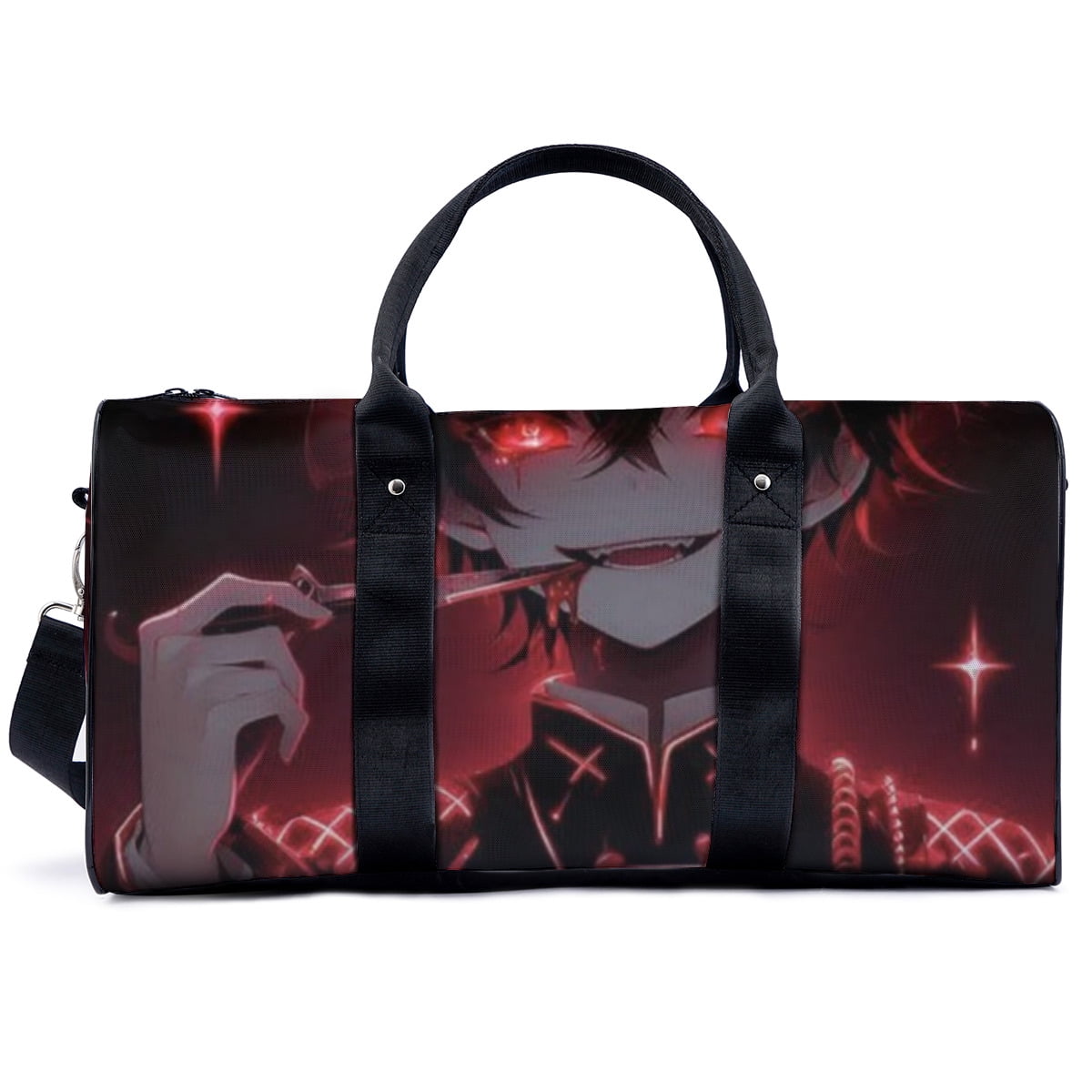 Genshin ImpactCartoon Travel Luggage Bag with Shoulder Strap Tote ...