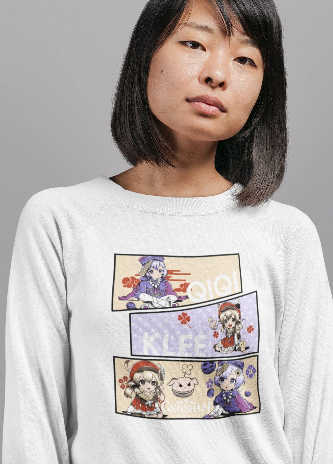 Genshin impact merch anime sweatshirt, aesthetic streetwear with ...