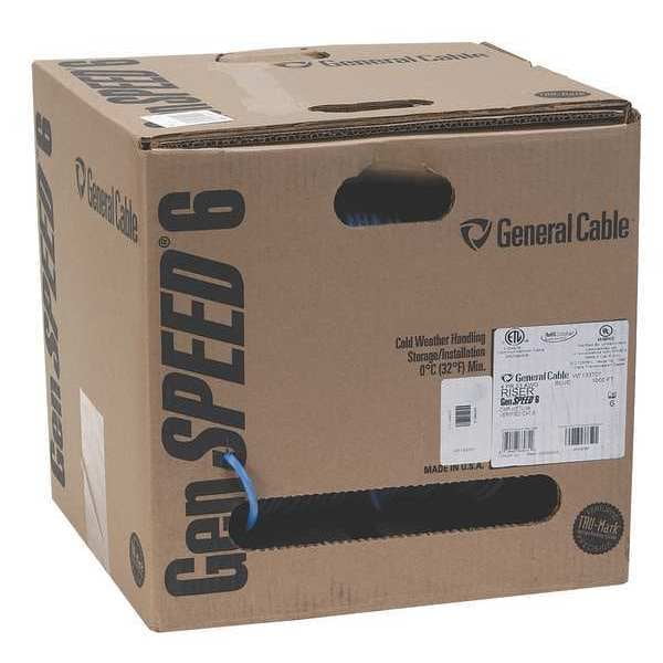 Genspeed Data Cable,Cat 6,23 AWG,1000ft,Blue 7133840 - Walmart.com