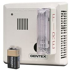 Gentex Photoelectric Smoke Alarm, Ada Strobe With Battery Backup ...