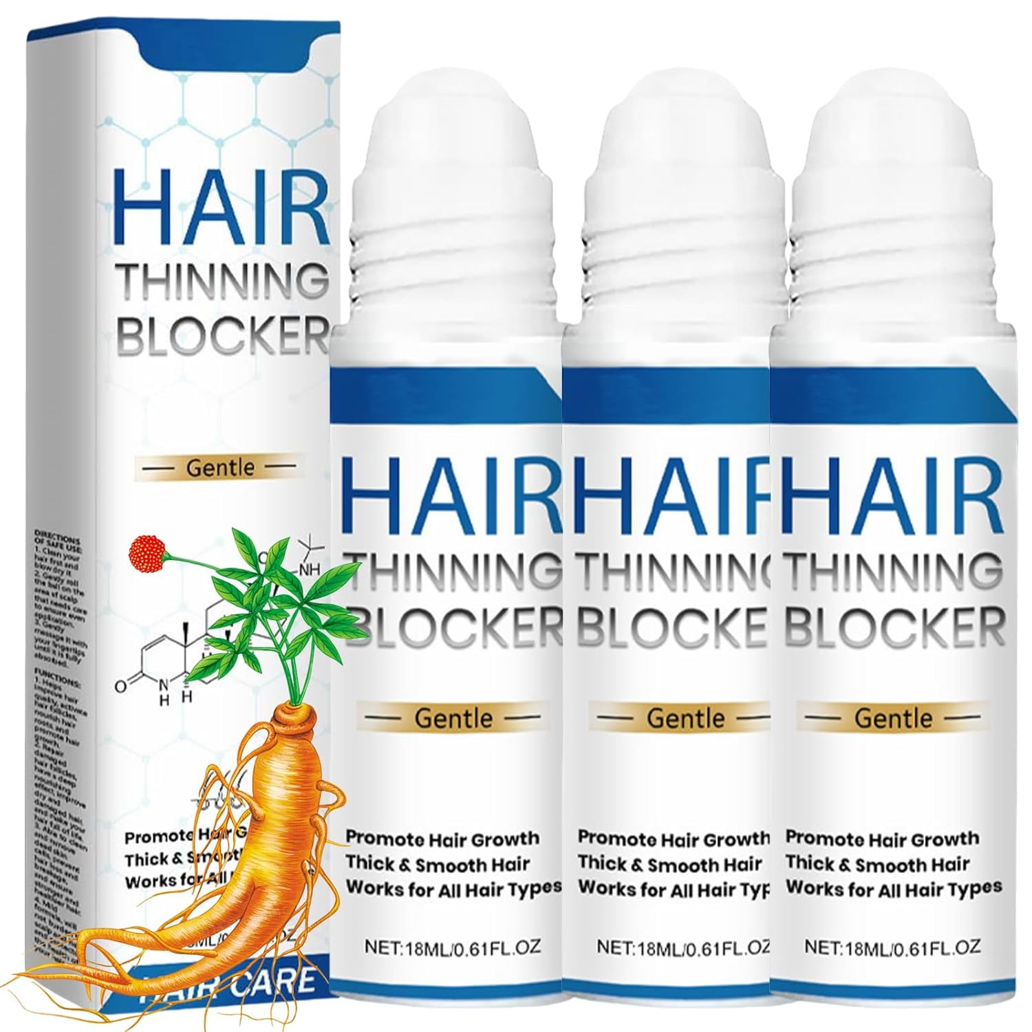 Genthair Hair Growth DHT Spray, Genthair DHT 𝐁𝐥𝐨𝐜𝐤𝐞𝐫 Roller, Genthair ...