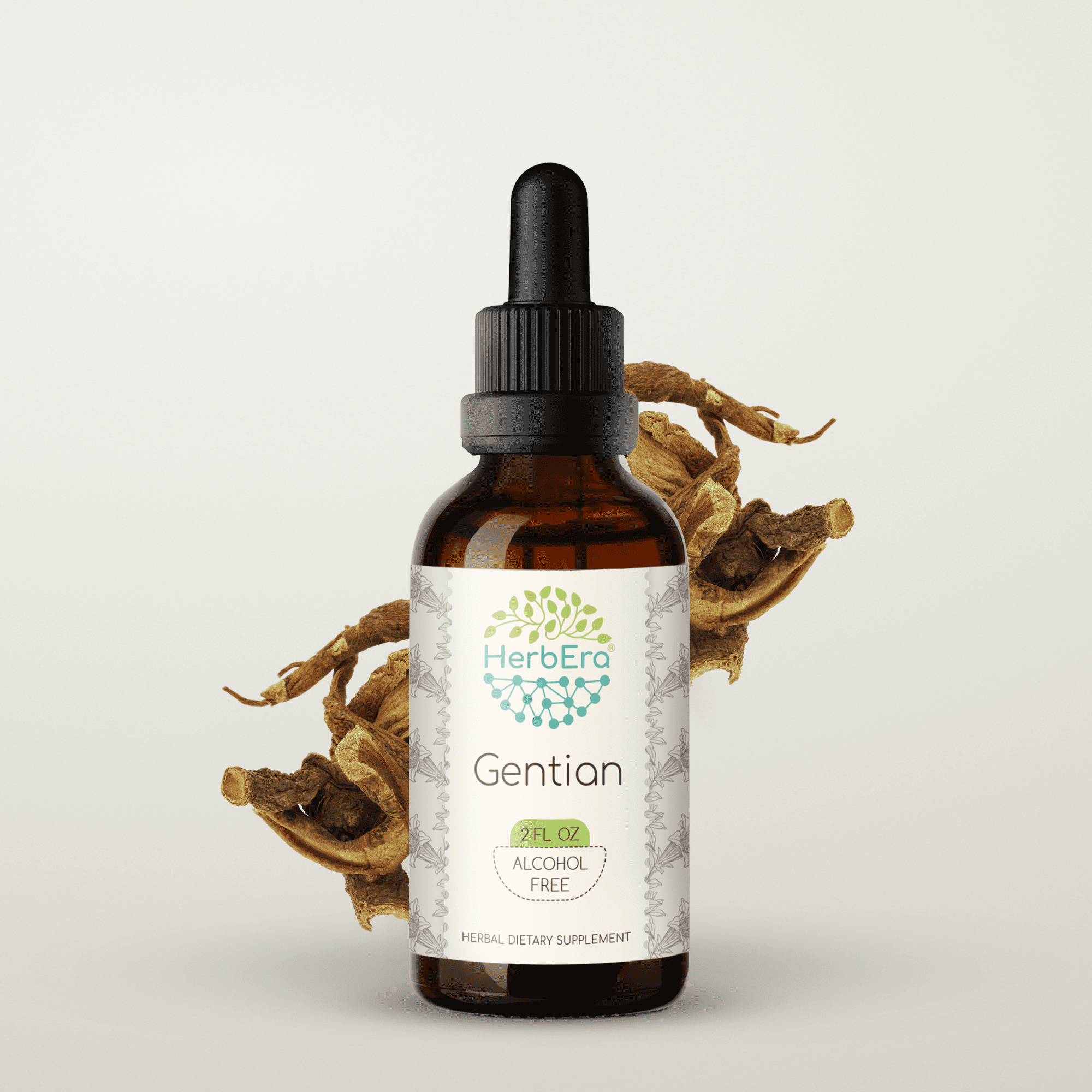 Gentian Alcohol-FREE Herbal Extract Tincture, Super-Concentrated ...