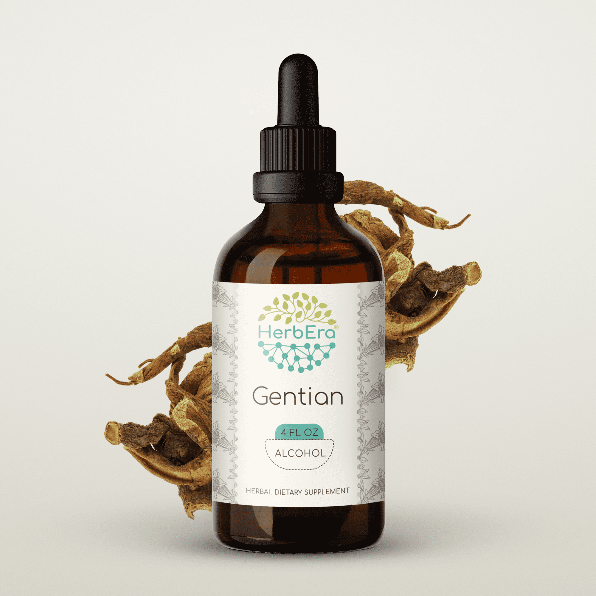 Gentian Alcohol Herbal Extract Tincture, Super-Concentrated Responsibly ...
