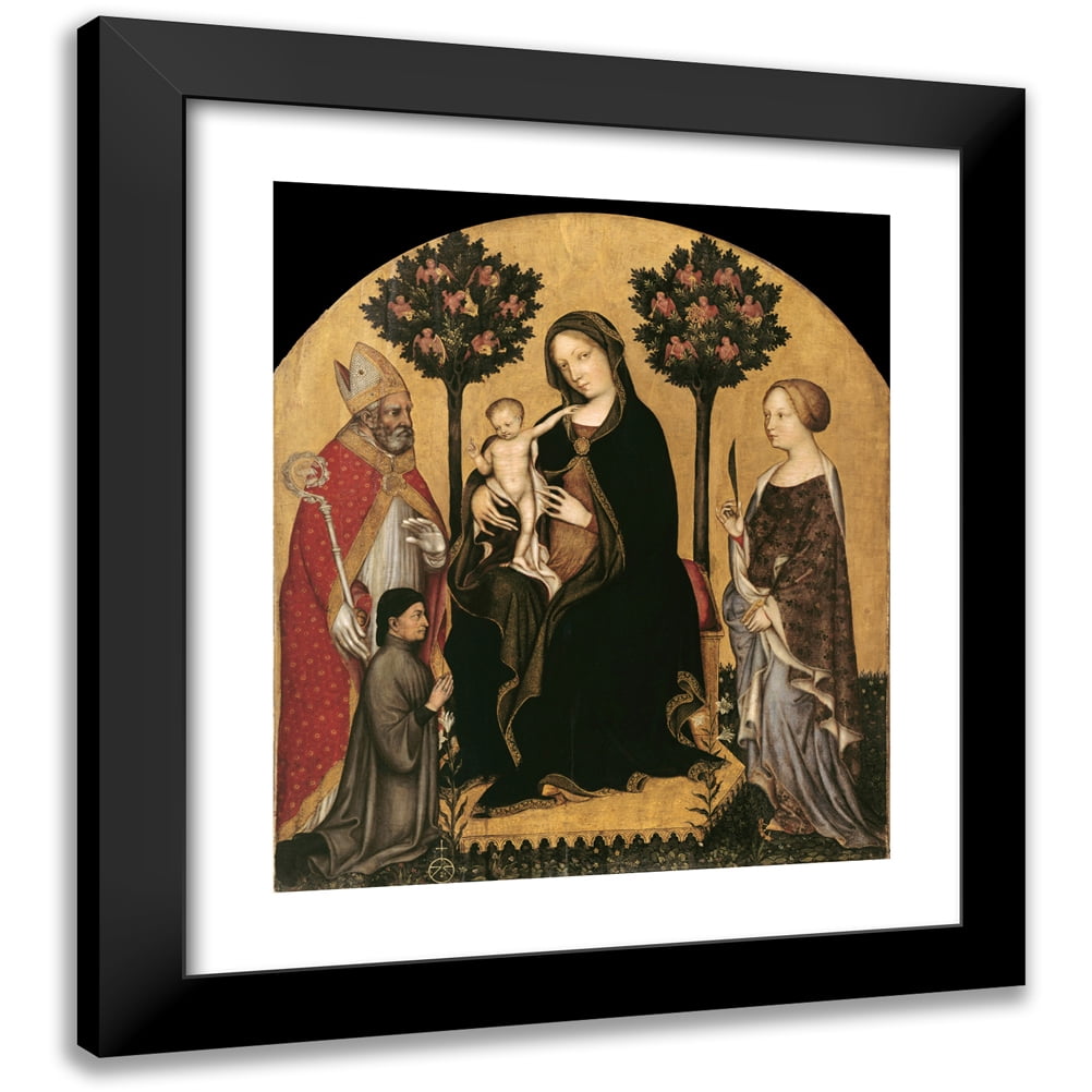 Gentile da Fabriano 15x17 Black Modern Framed Museum Art Print Titled ...