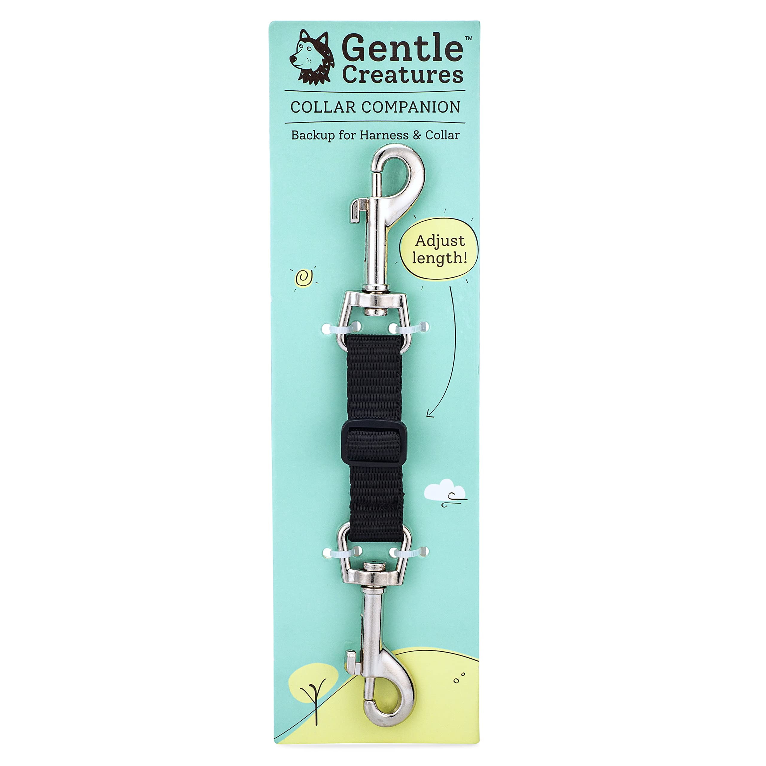 Gentle Creatures Collar Companion - Adjustable Collar Backup Clip for ...