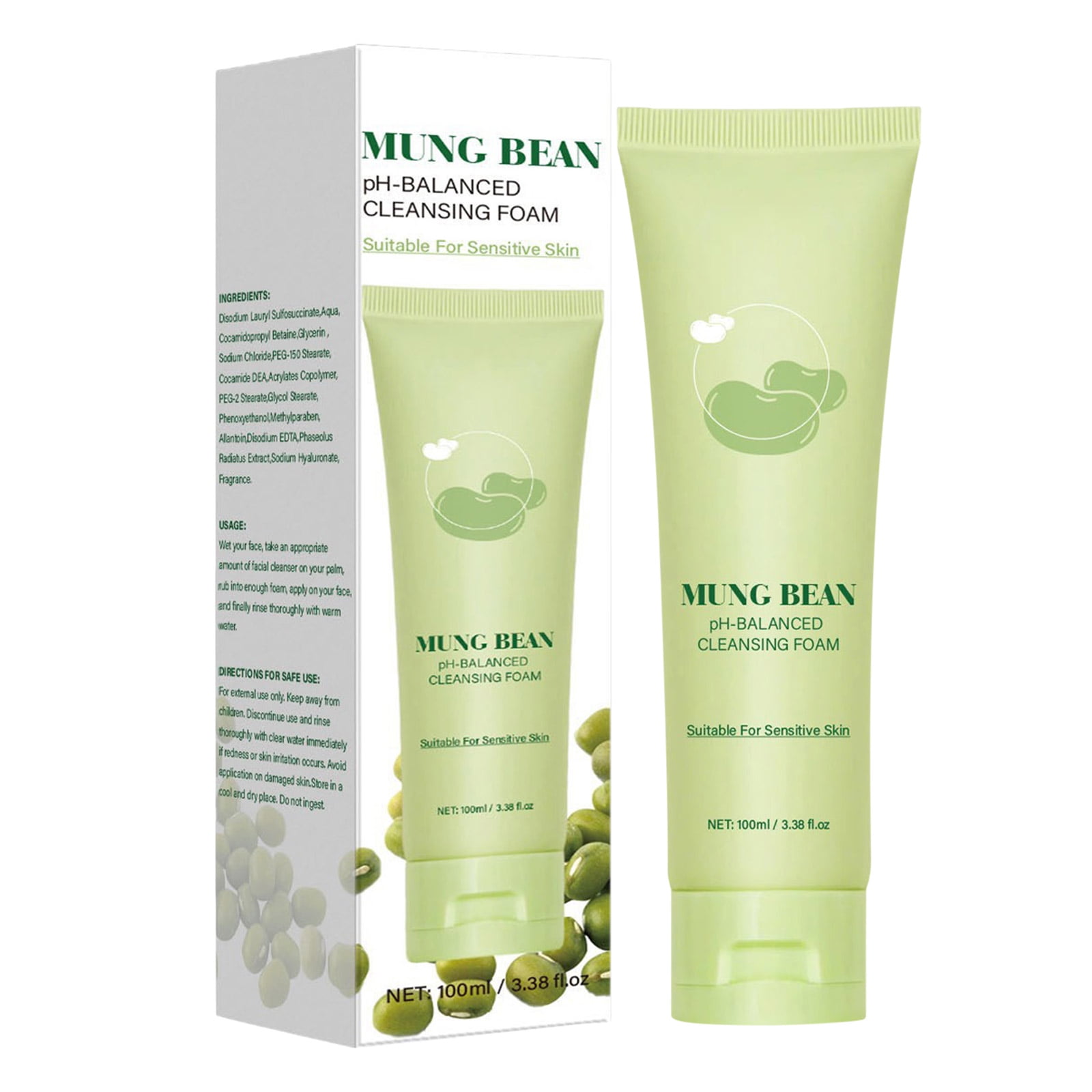 Gentle Deep Pore Facial Cleansing Foam No Fragrance Non-Comedogenic ...