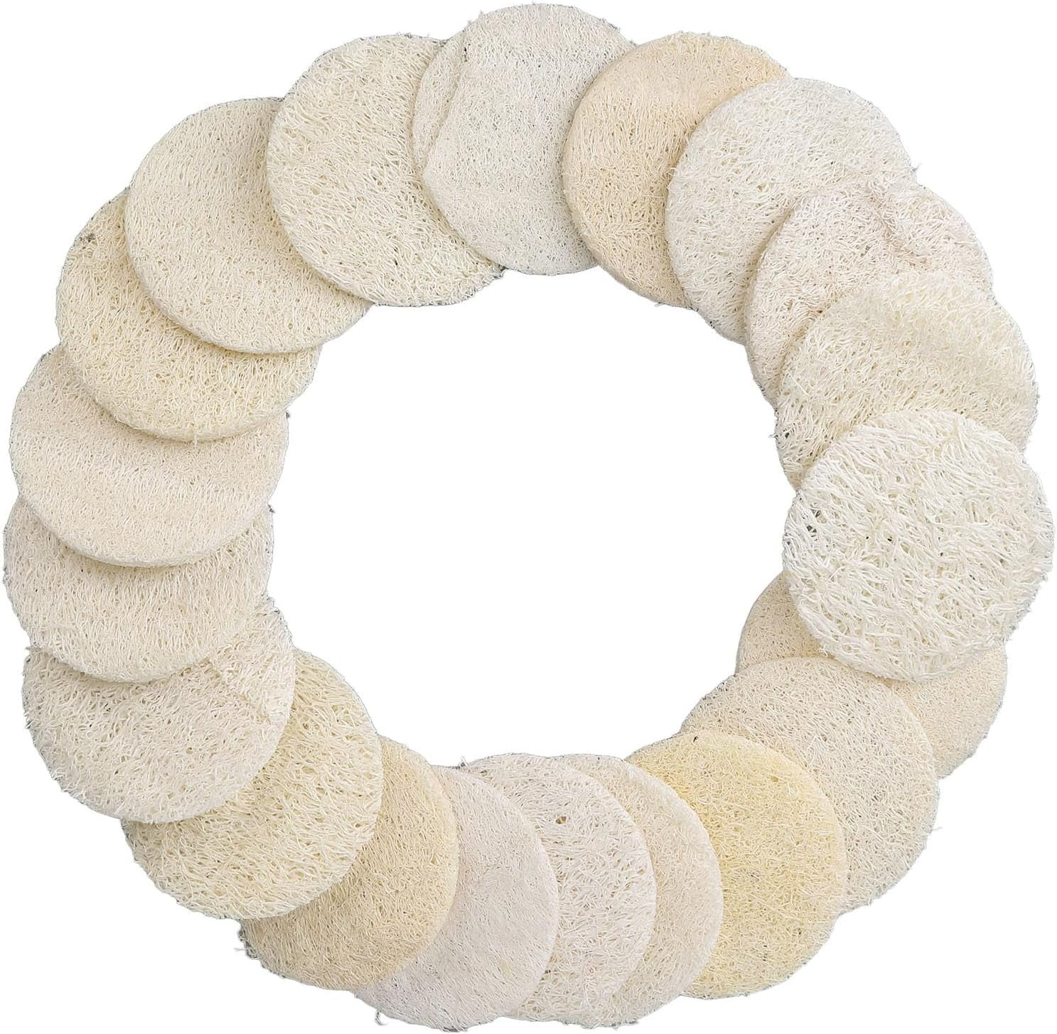 Gentle Exfoliating Loofah Facial Scrubber Removes Dead Skin Cells Reveals Smoother Rejuvenated