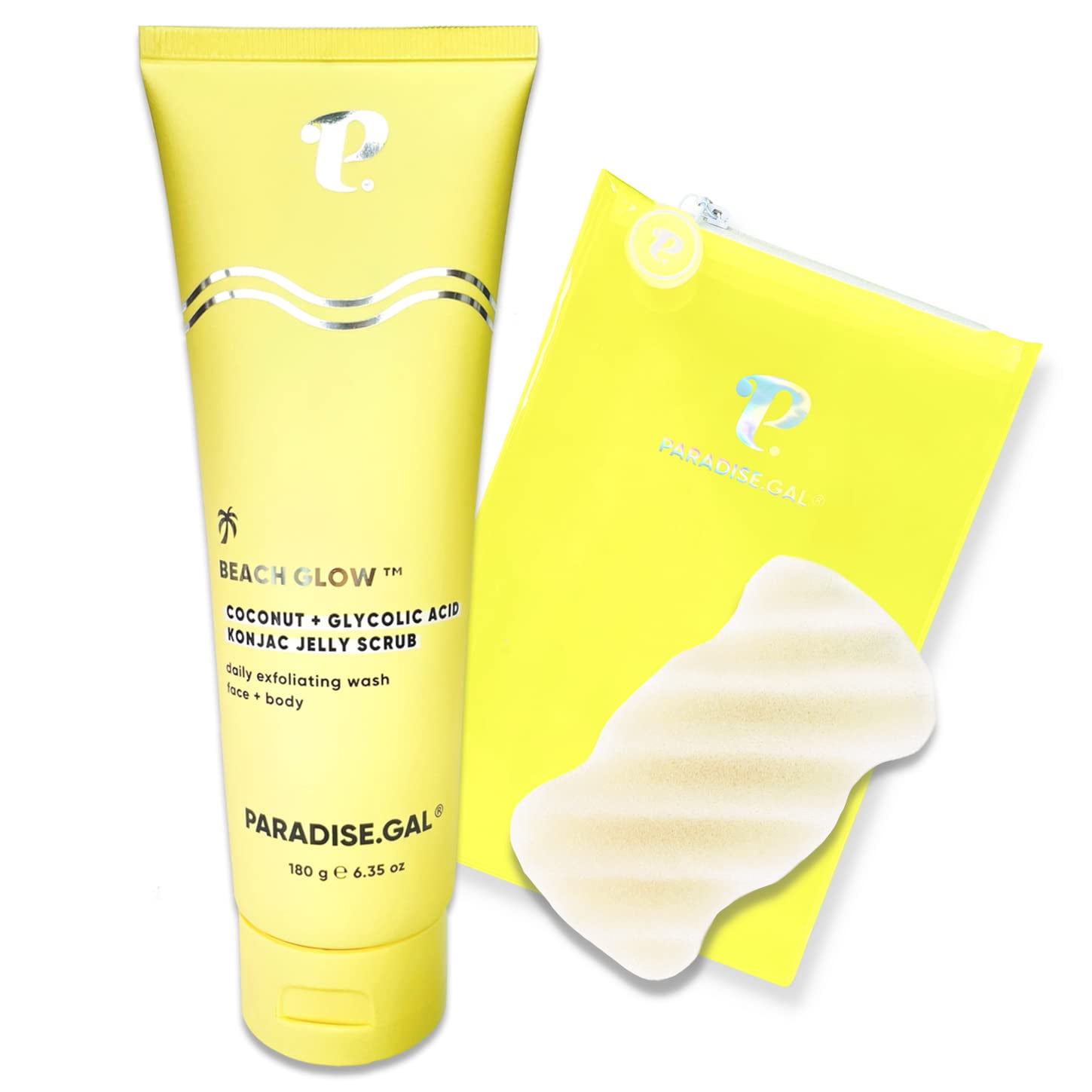Gentle Exfoliating Scrub for MMF7 Face & Body by ParadiseGal - Korean Skincare Set with Coconut ...