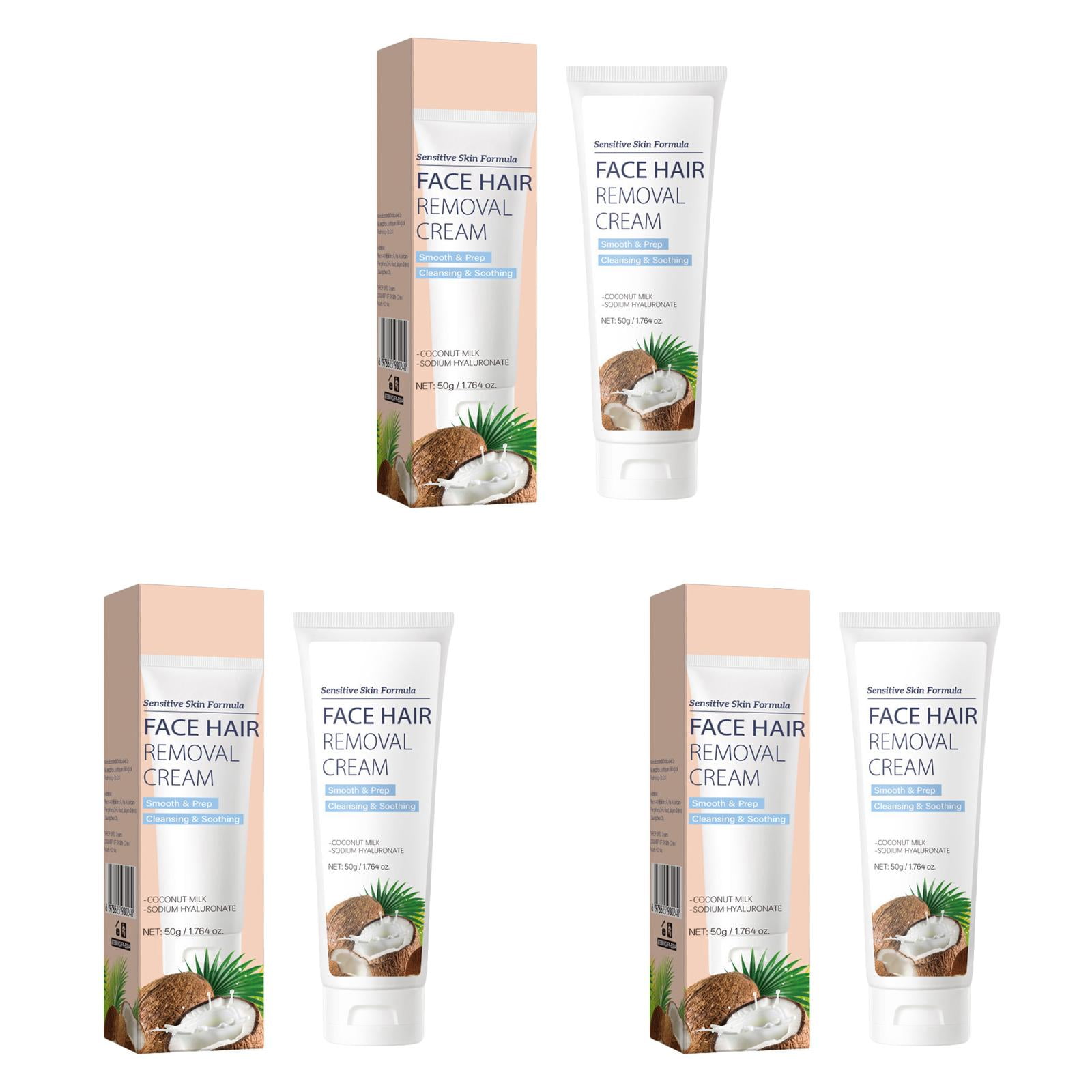 Gentle Facial Hair Removal for Women Exfoliating Cream with Collagen ...