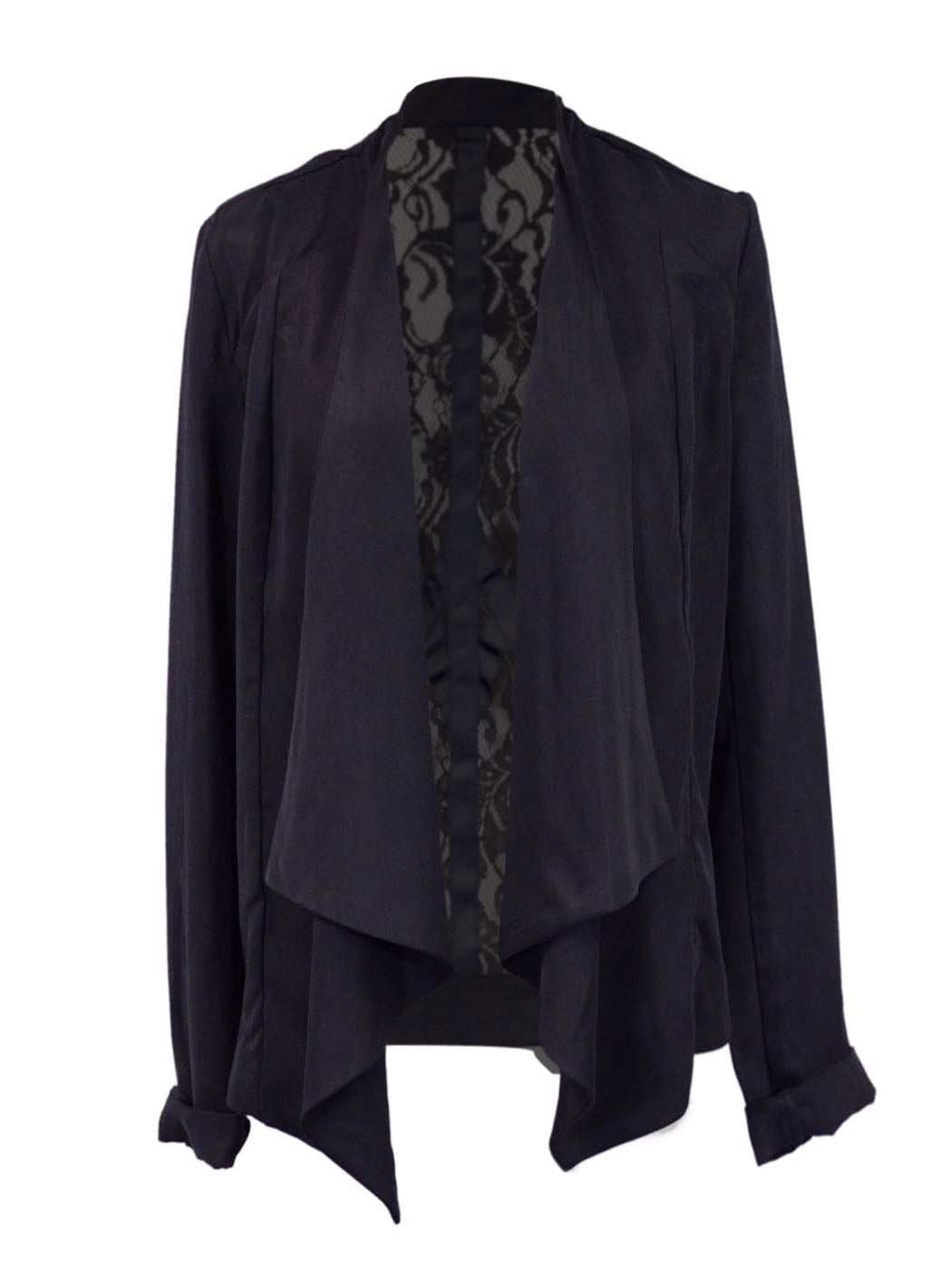 Gentle Fawn Draped Long Sleeved Heavy Weight Blazer With Back Lace ...