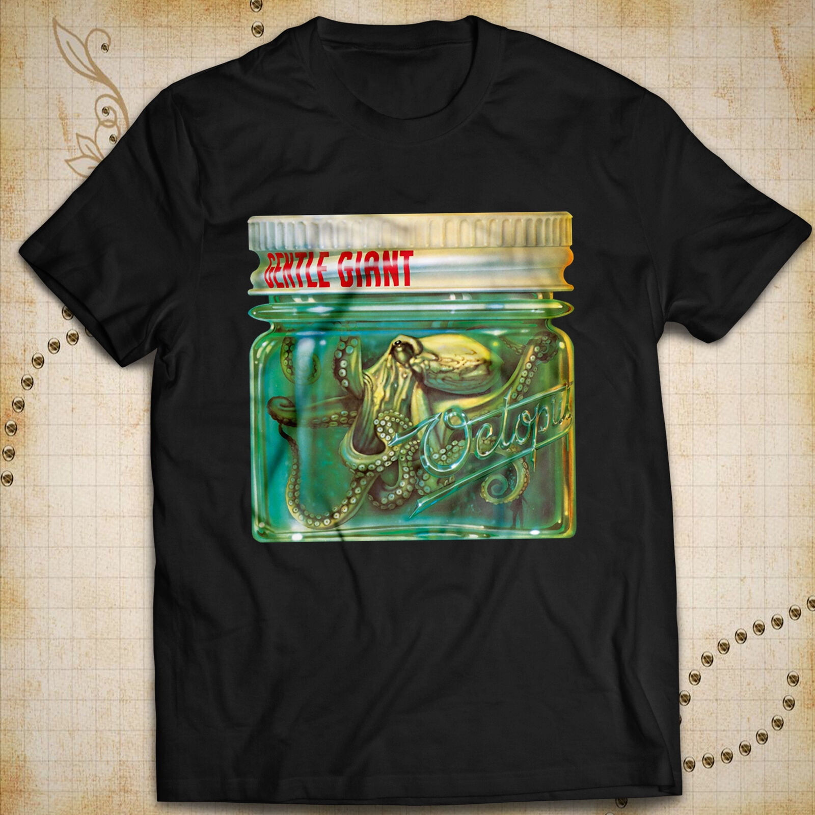 Gentle Giant Rock Music Cotton shirt Octopus Party Live Concert Gary ...