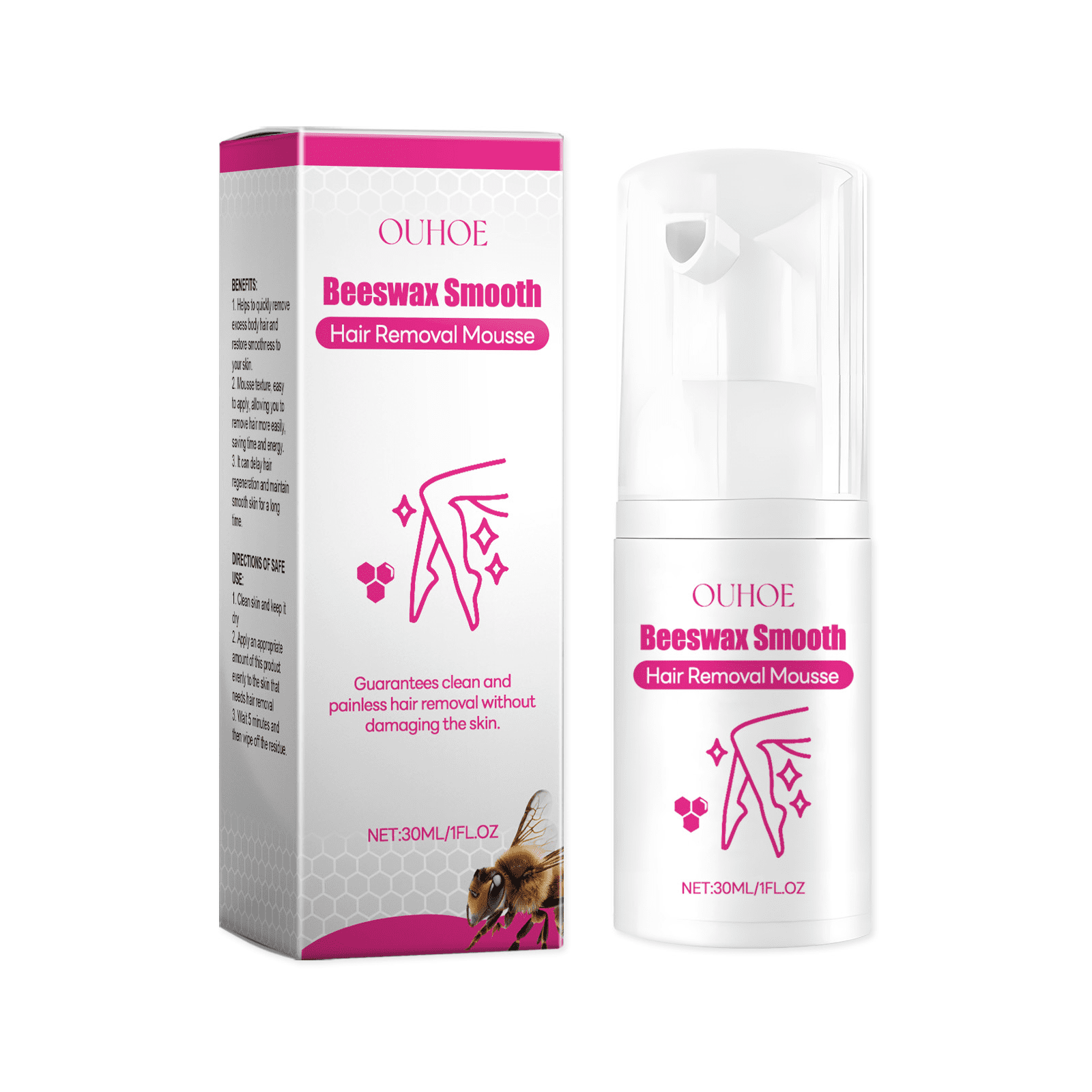 Gentle Hair Removal Mousse Gentle Hair Removal Removes Body Hair ...
