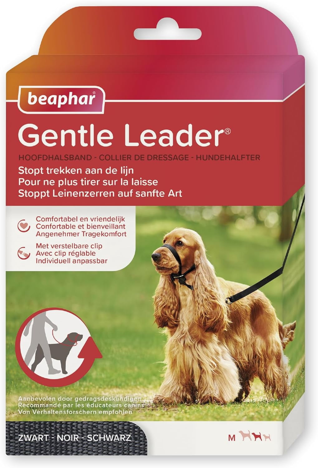 - Gentle Leader Head Collar for Medium Dogs Stops Pulling On The Lead ...