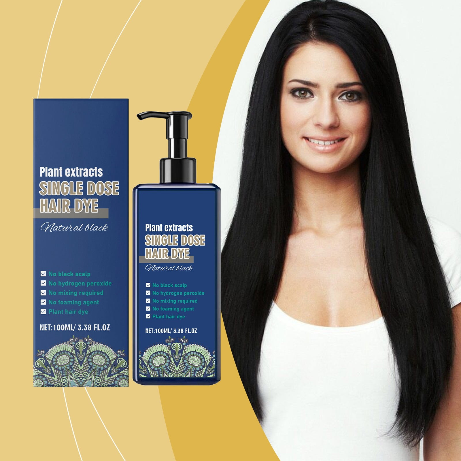 Gentle Non Irritating Hair Dye Shampoo Verb Conditioner Color Nappy ...