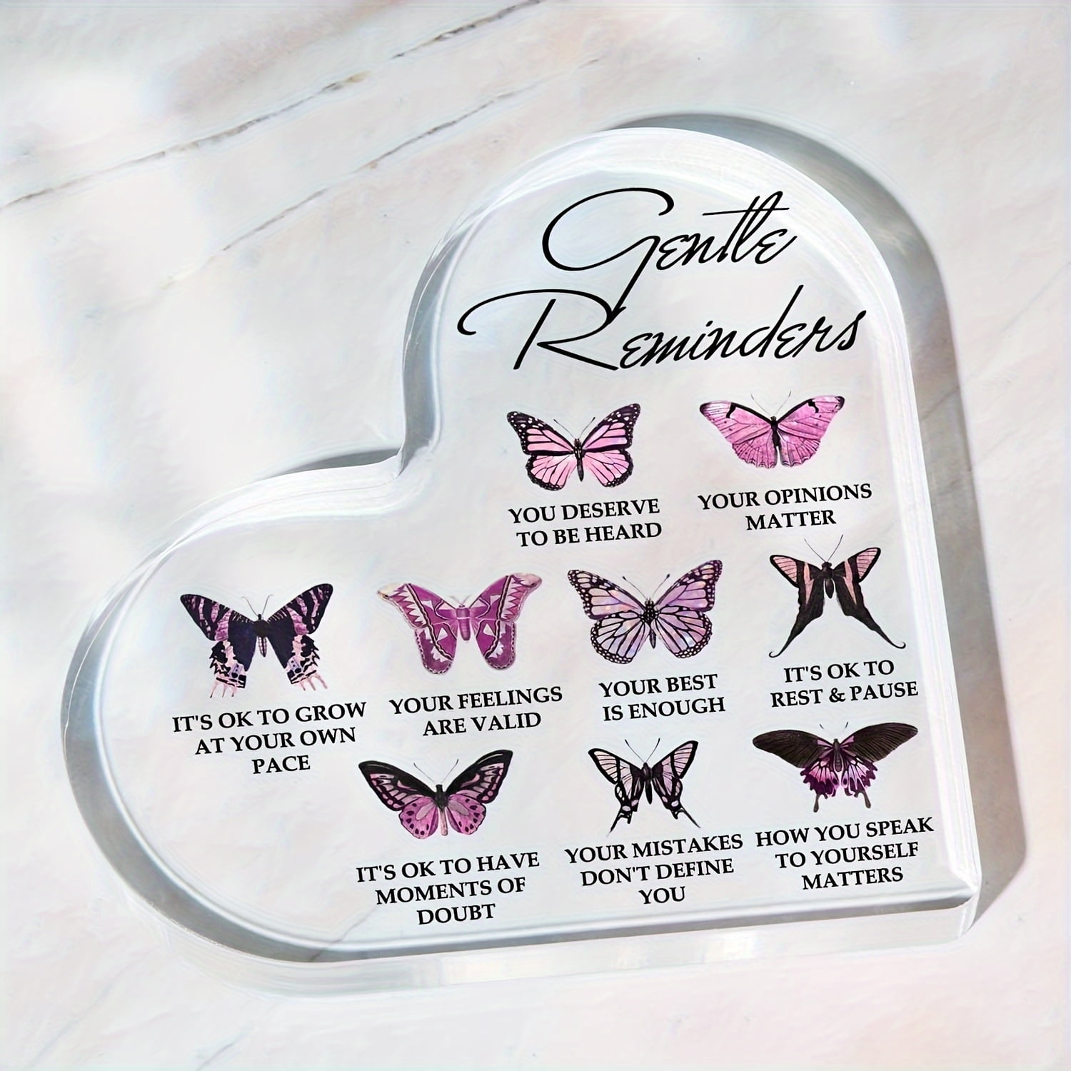 [ Gentle Reminders Sign] Gentle Reminders Positive Affirmations ...