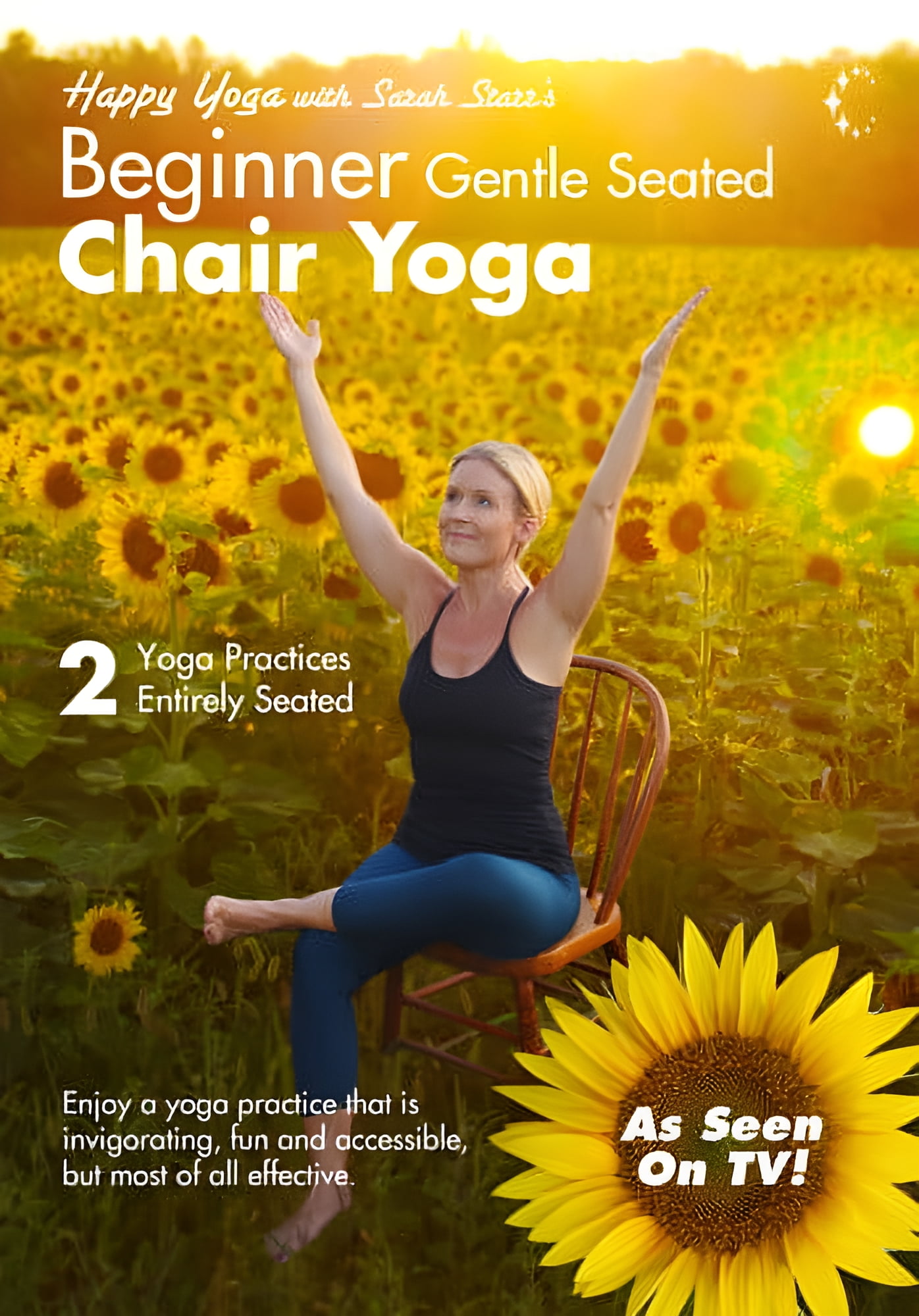 Gentle Seated Chair Yoga for Beginners with Sarah DVD - Senior Fitness ...