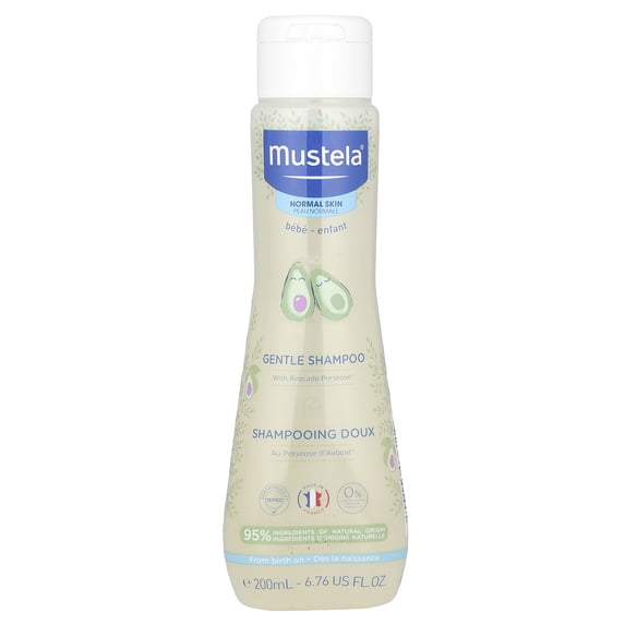 Mustela Baby Organic Wash - Gentle Shampoo with Avocado for Newborns ...