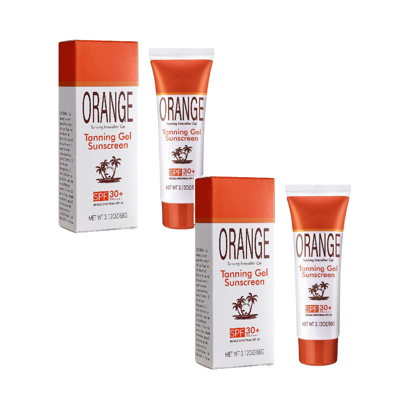 Gentle Sun Protection Orange Tanning Gel SPF 30 Orange Gelee Bain De ...