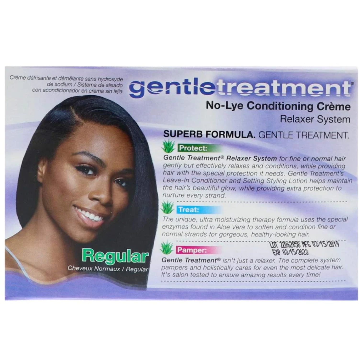 Gentle Treatment No-Lye Conditioning Creme Relaxer System, Regular 1 ea ...