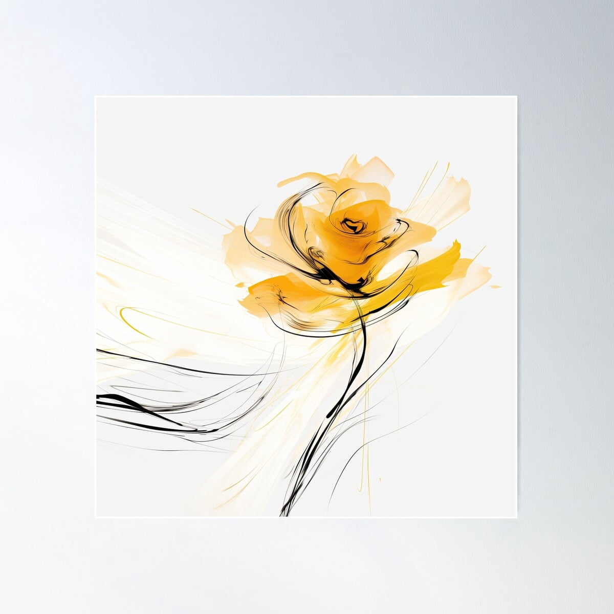 Gentle Whirlwind Poster Wall Art, Modern Wall Decor For Living Room ...