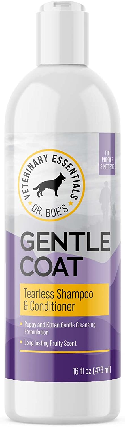 GentleCoat Tearless Shampoo and Conditioner – Puppy and Kitten Soap ...