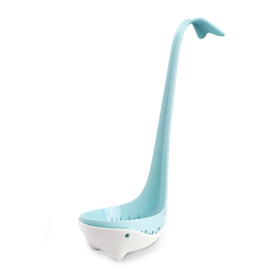 GentleShark Blue Cute Soup Ladle Strainer,Funny Ladle Colander Serving ...