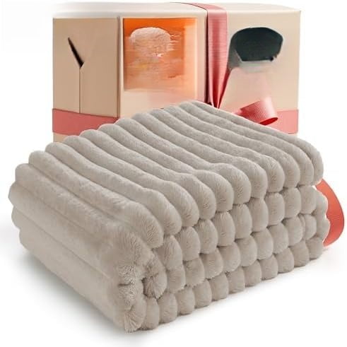 GentleSoft Throw Blanket for Couch - Cozy Soft Blankets for Women, Cute ...