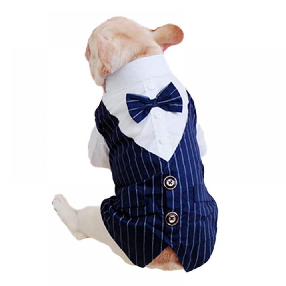 Gentleman Dog And Cat Clothes Wedding Suit Formal Shirt For Small Dogs ...