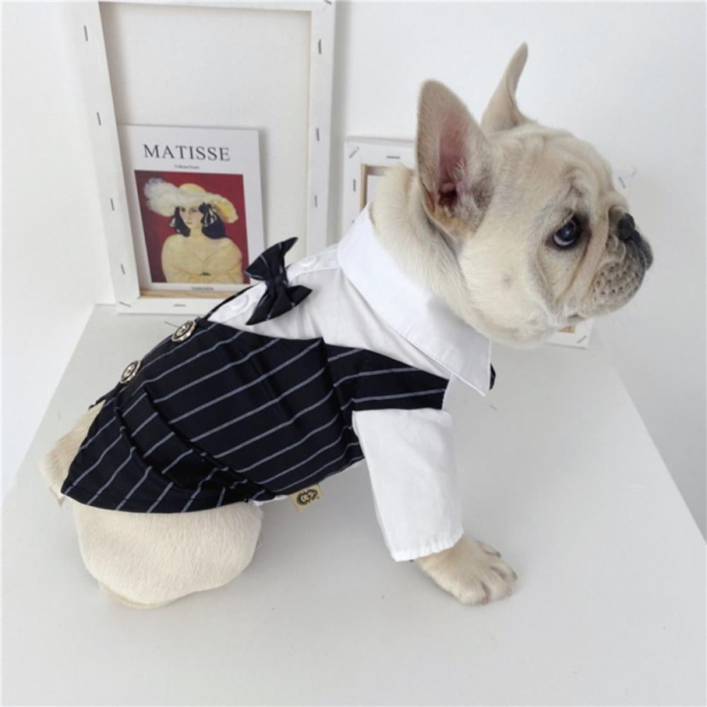 Gentleman Dog And Cat Clothes Wedding Suit Formal Shirt For Small Dogs ...