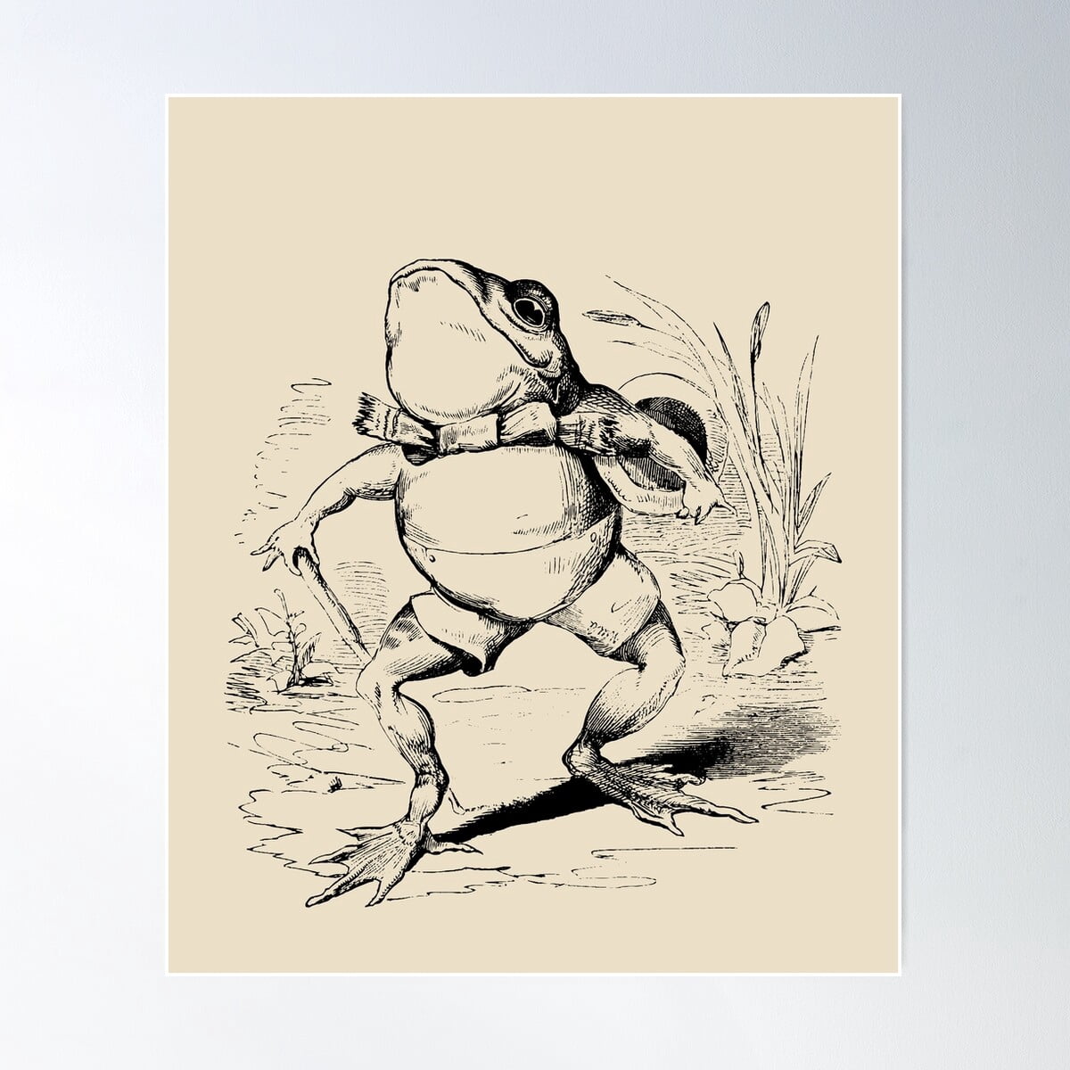 Gentleman Frog With Bowtie: Vintage Cottagecore Aesthetic, Party Toad ...