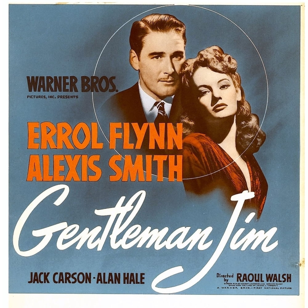 Gentleman Jim From Left: Errol Flynn Alexis Smith On Window Card 1942 ...